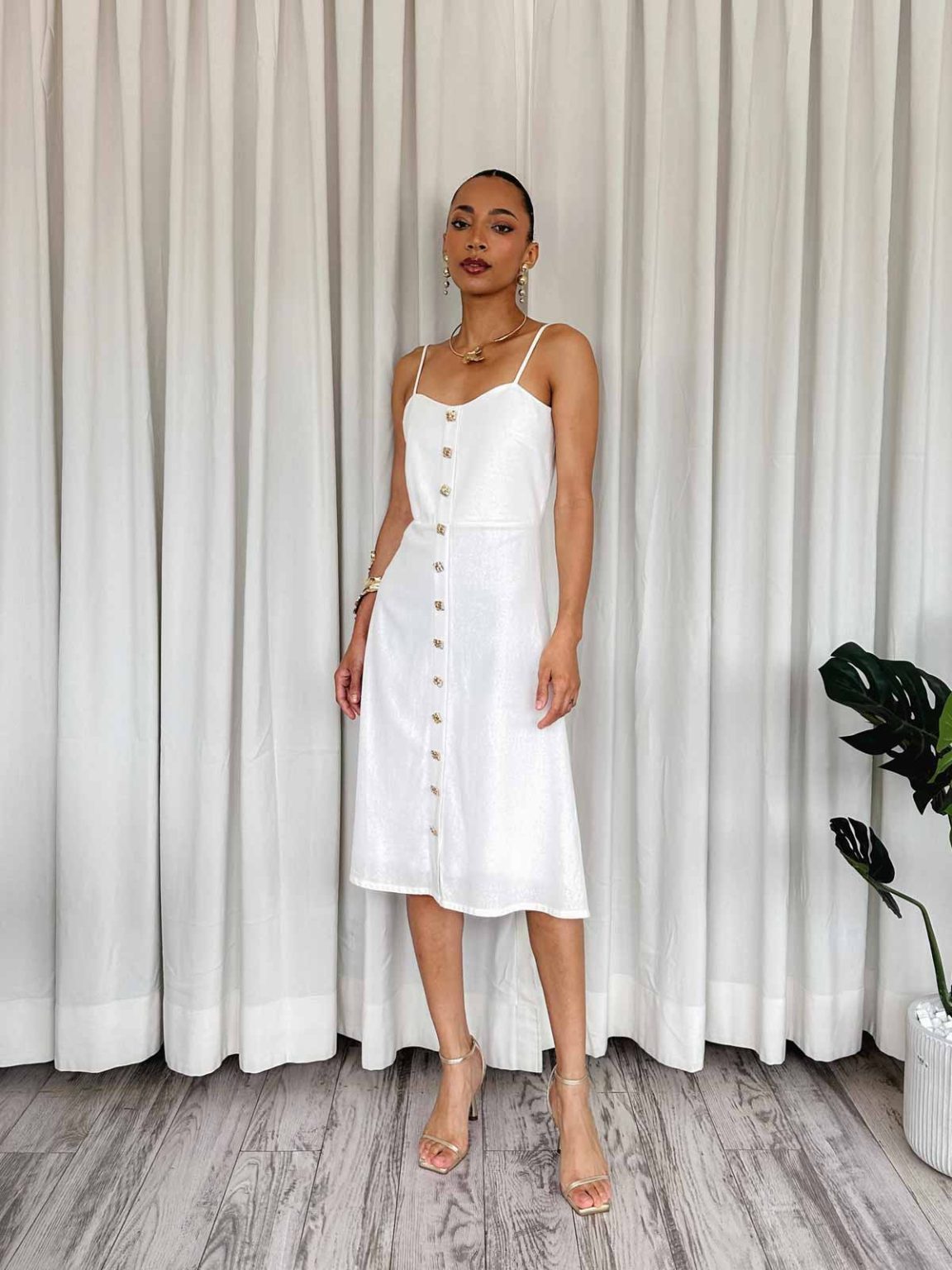 ELI DRESS WHITE - Landa Shop