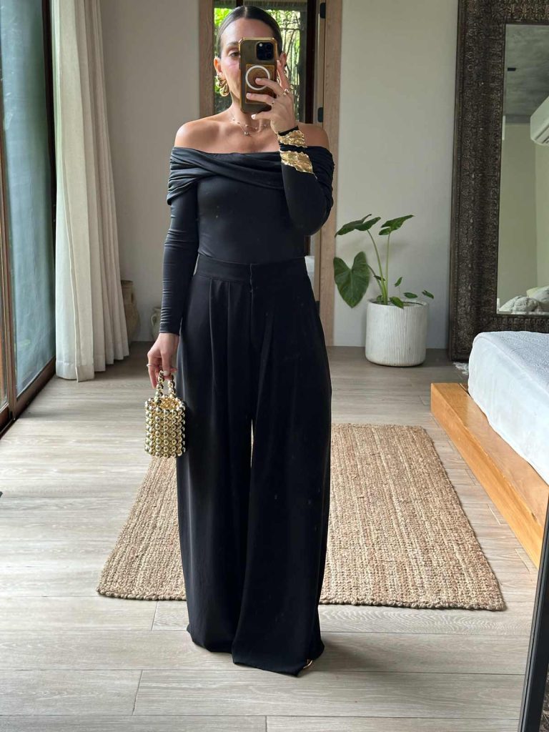 SARA PANT BLACK - Landa Shop